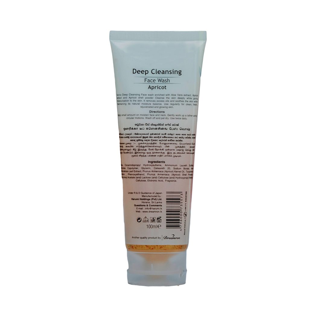 Aurica Deep Cleansing Apricot Face Wash - Dreamron